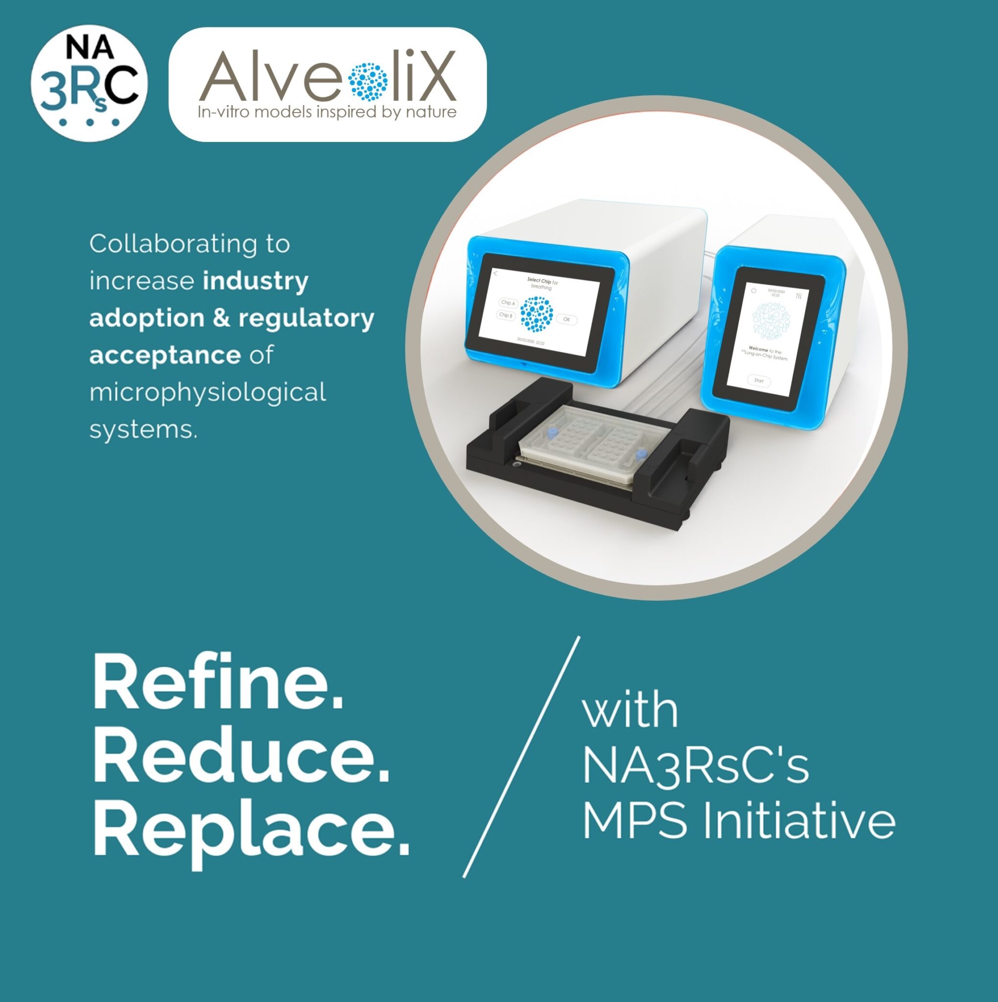 AlveoliX is part of the NA3RsC’s MPS initiative - AlveoliX